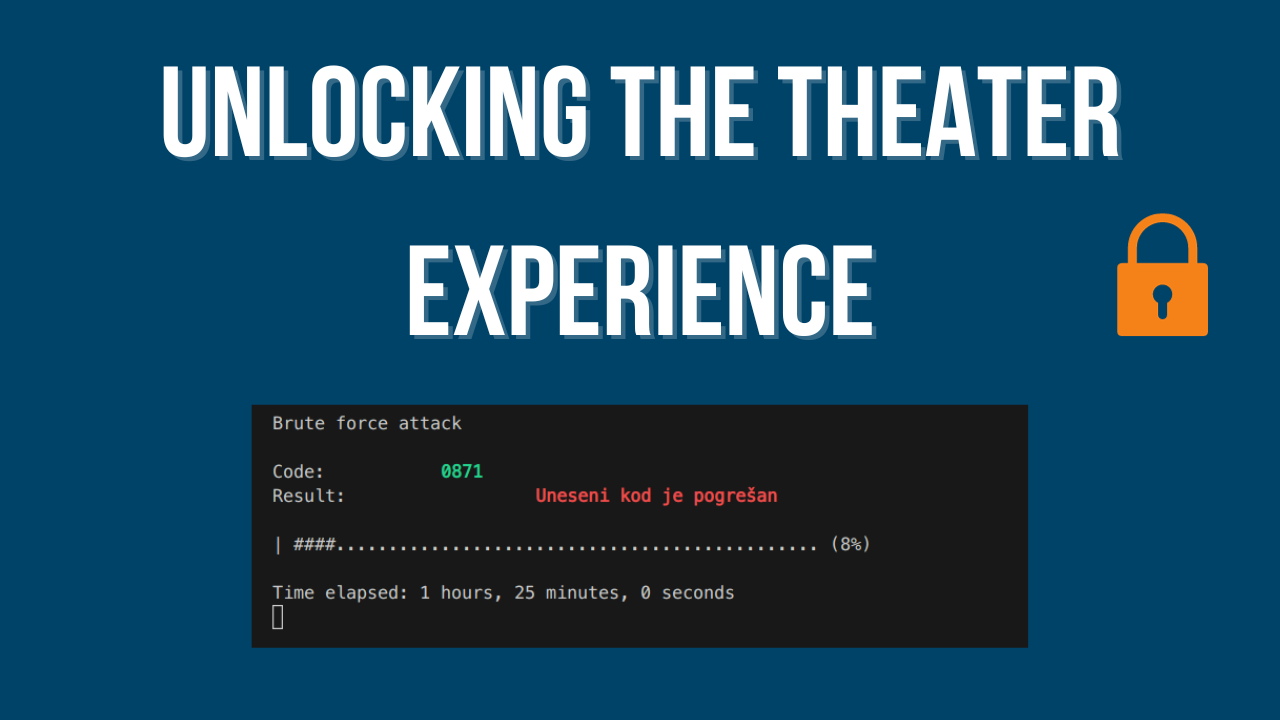 Unlocking the Theater Experience | Borko Rajkovic Tech Blog